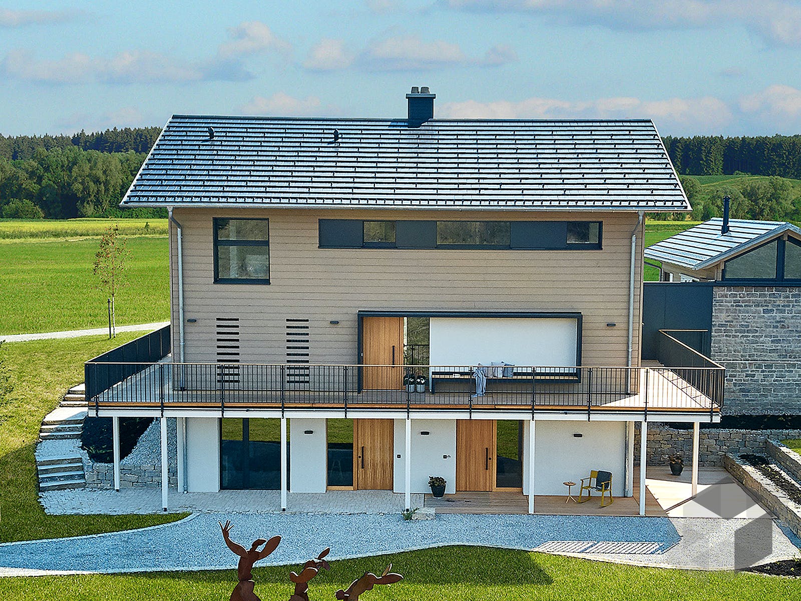 Einfamilienhaus Heimat 4.0 - Musterhaus von Baufritz | Fertighaus.de