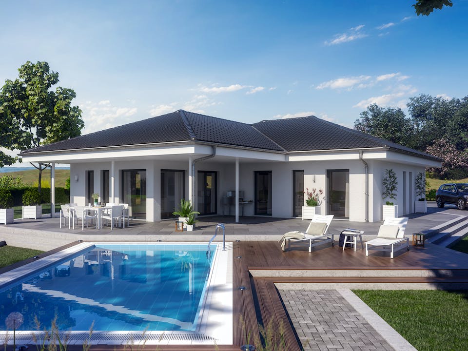 Winkelbungalow bauen Preisbeispiele & Grundrisse