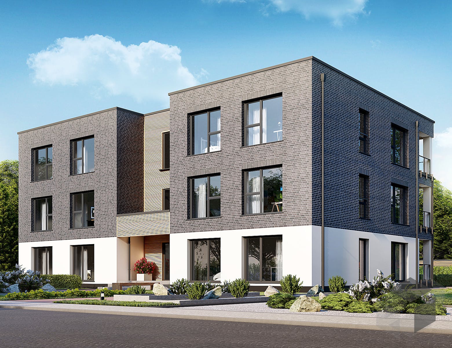 Mehrfamilienhaus Poly 743 W6 FD von Danwood S.A. - Zwei- und ...