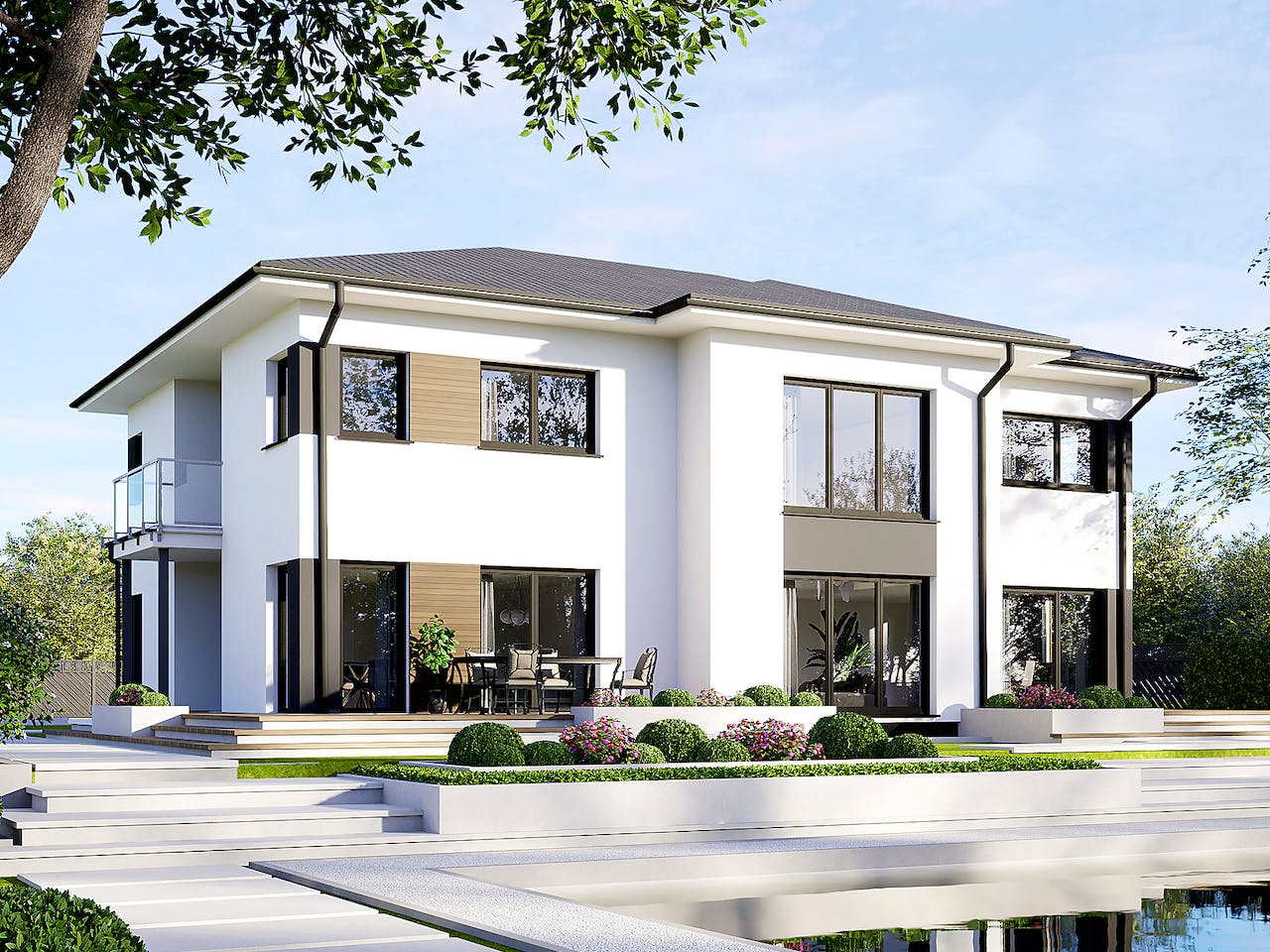 Zweifamilienhaus Privat 232 von Danwood | Fertighaus.de