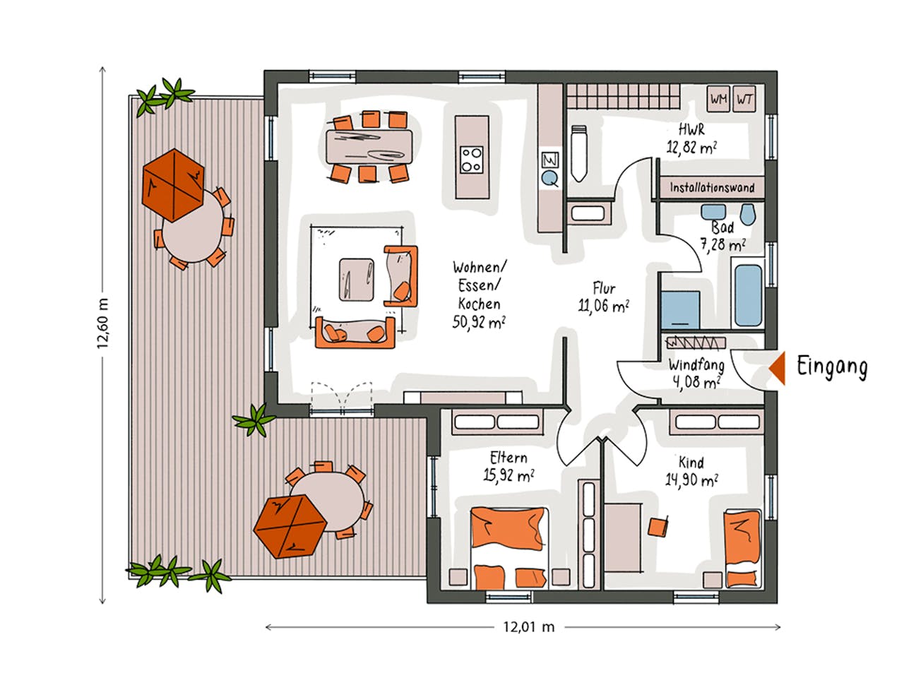 Dennert Massivhaus - ICON Winkelbungalow | Preisinfo