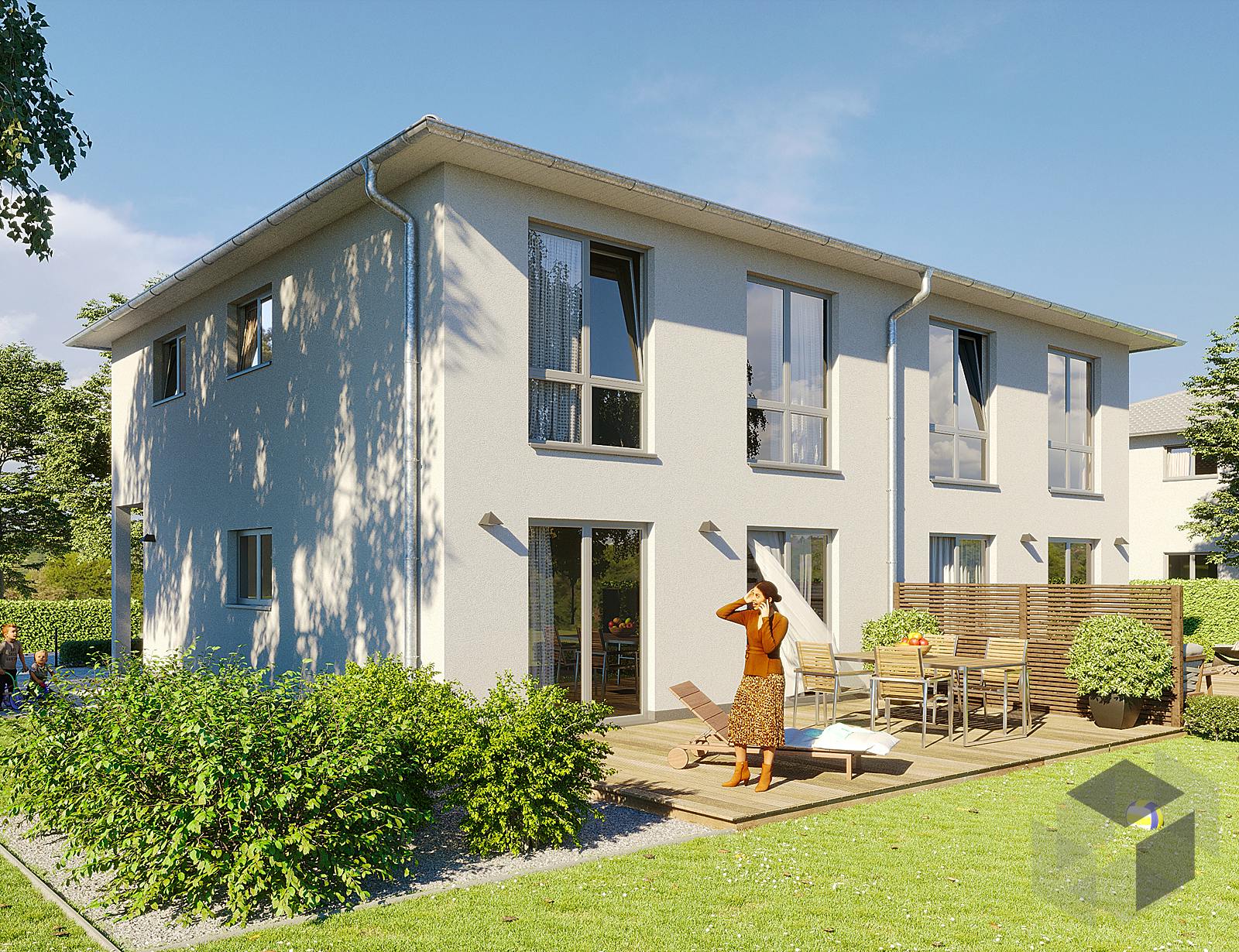 Doppelhaus Hamburg von Febro Massivhaus | Fertighaus.at