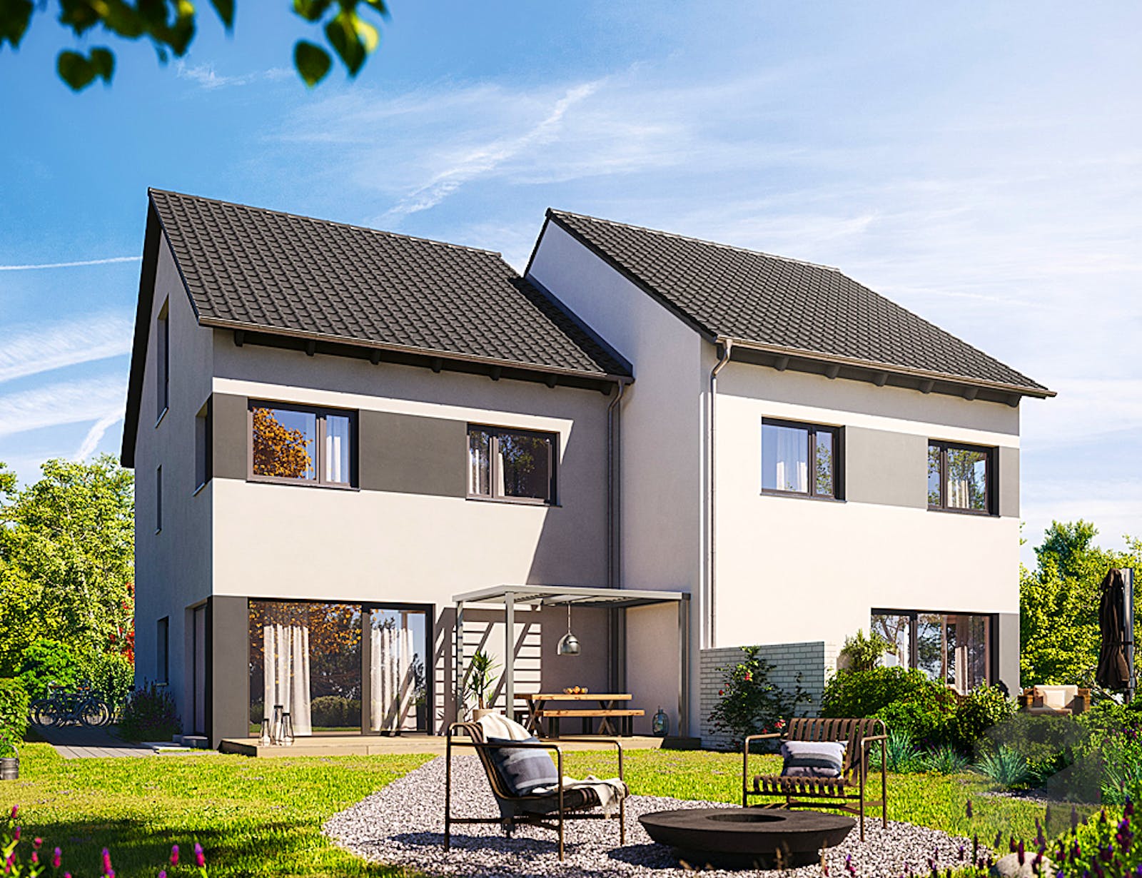 Doppelhaus 164 von Hanse Haus | Fertighaus.at