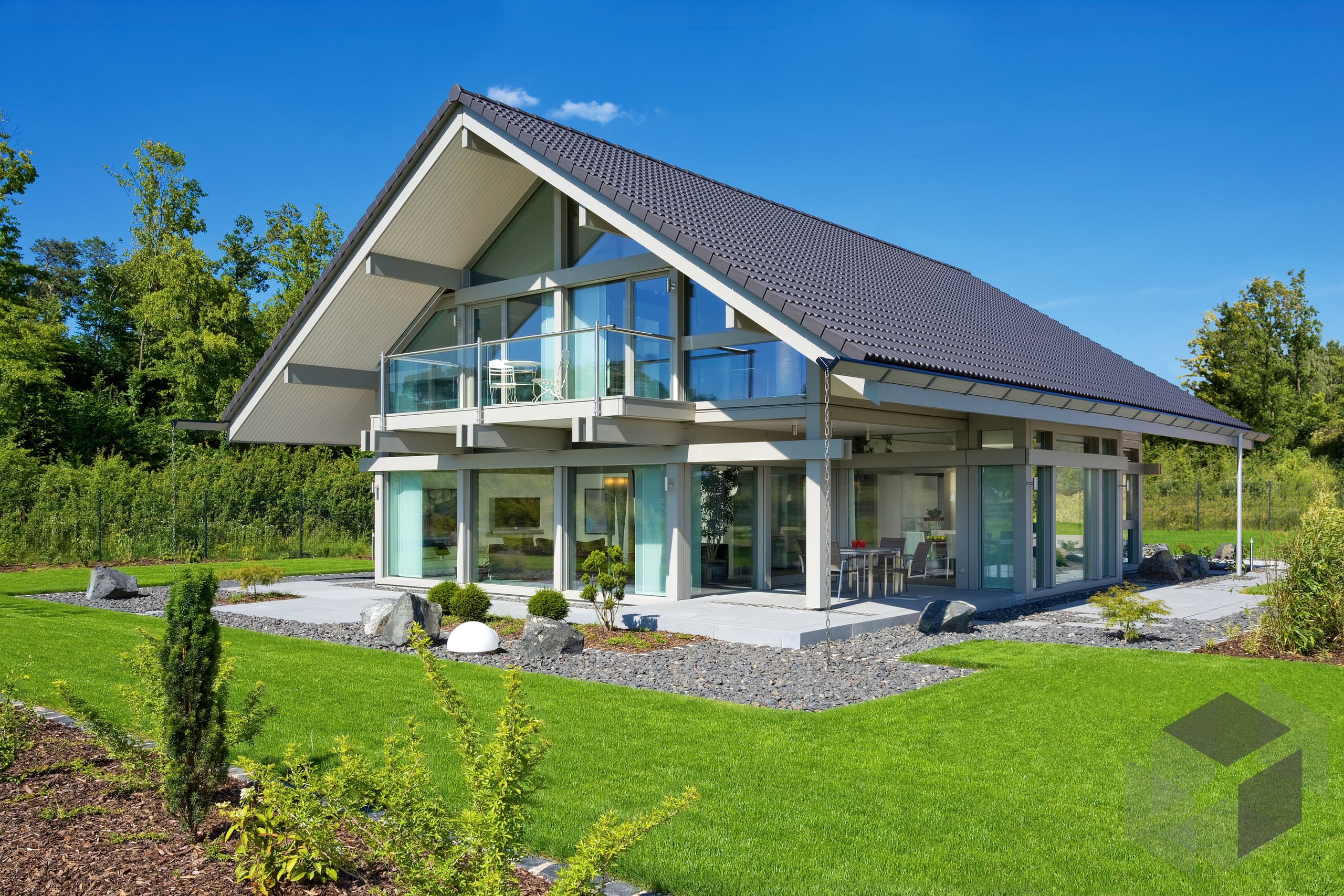 HUF Haus ART 4 von HUF HAUS in grau | Fertighaus.de