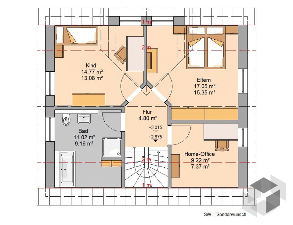 Einfamilienhaus Familienhaus Loop Plus von Kern-Haus | Fertighaus.de