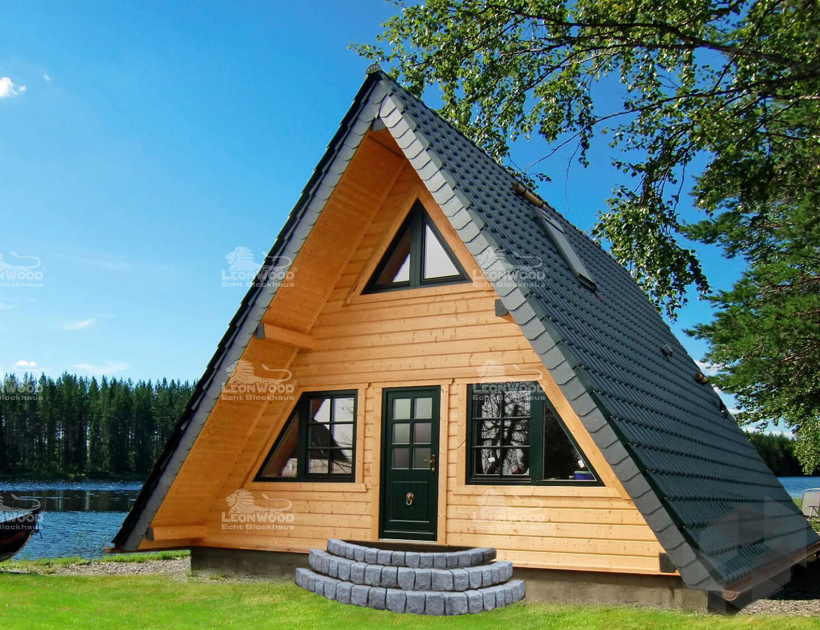 LéonWood® Holz-Blockhaus - Finny | Preisinfo