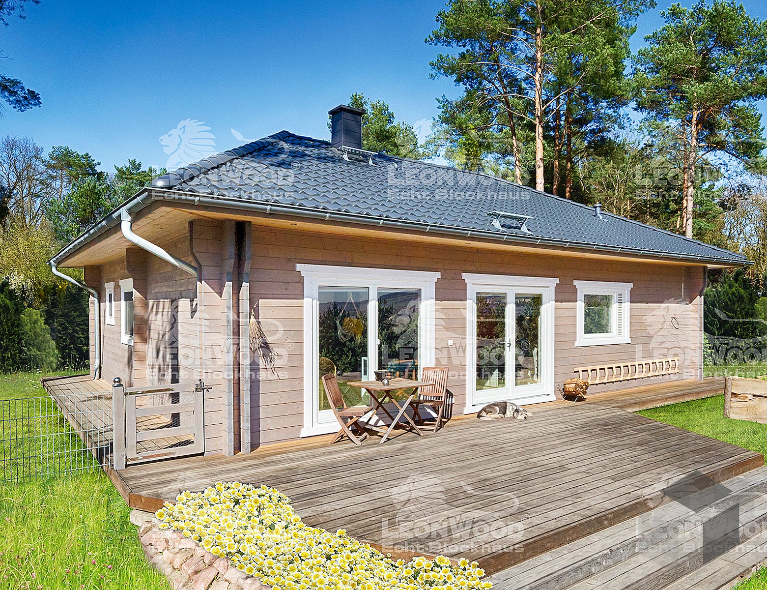 LéonWood® Holz-Blockhaus - Victoria | Preisinfo