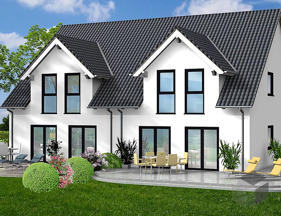 Doppelhaus DUO-Line 2 von Schneider Massivhaus | Fertighaus.de