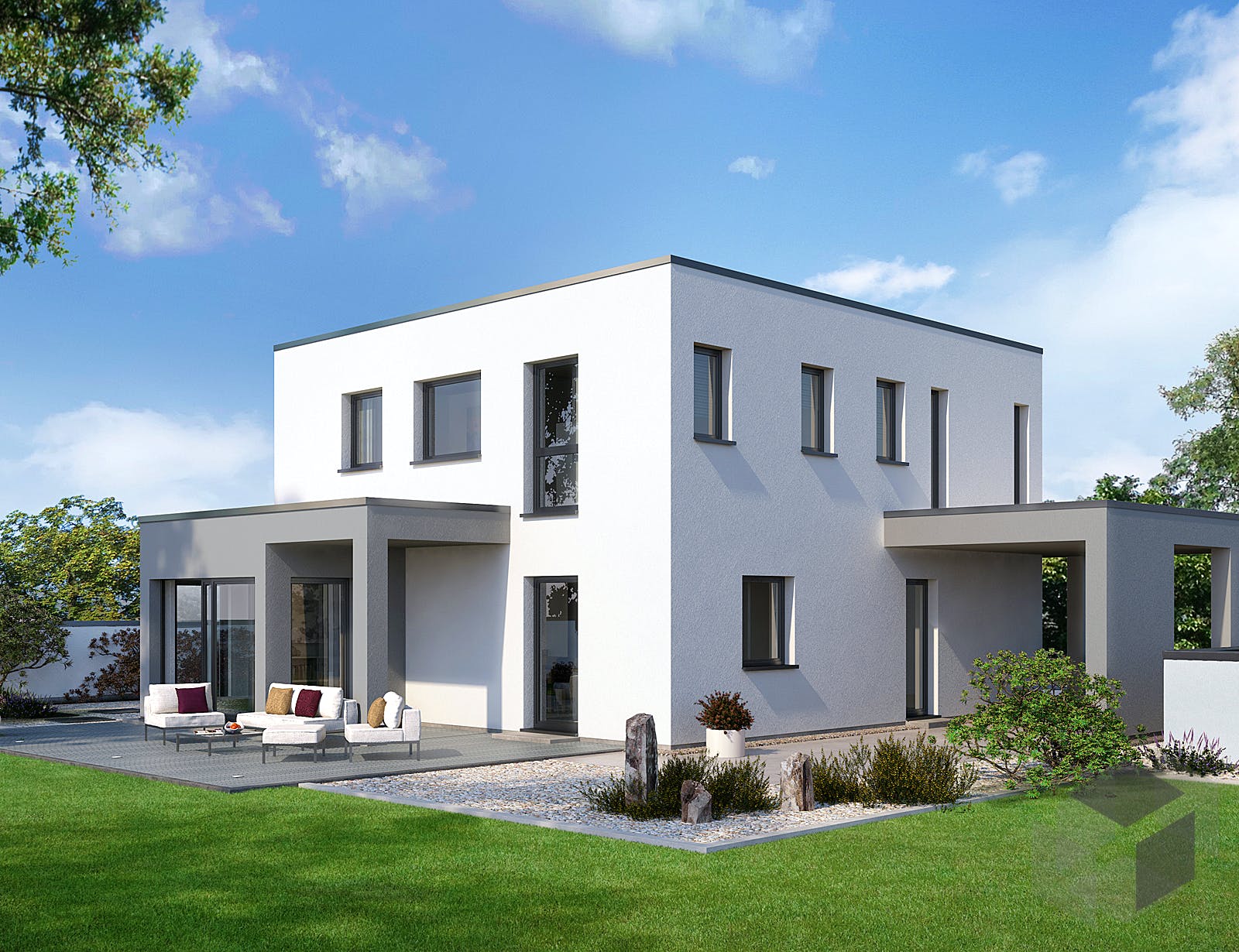 Einfamilienhaus Klassiker CITY Gestaltungsidee GL 08 von STREIF Haus | Fertighaus.at