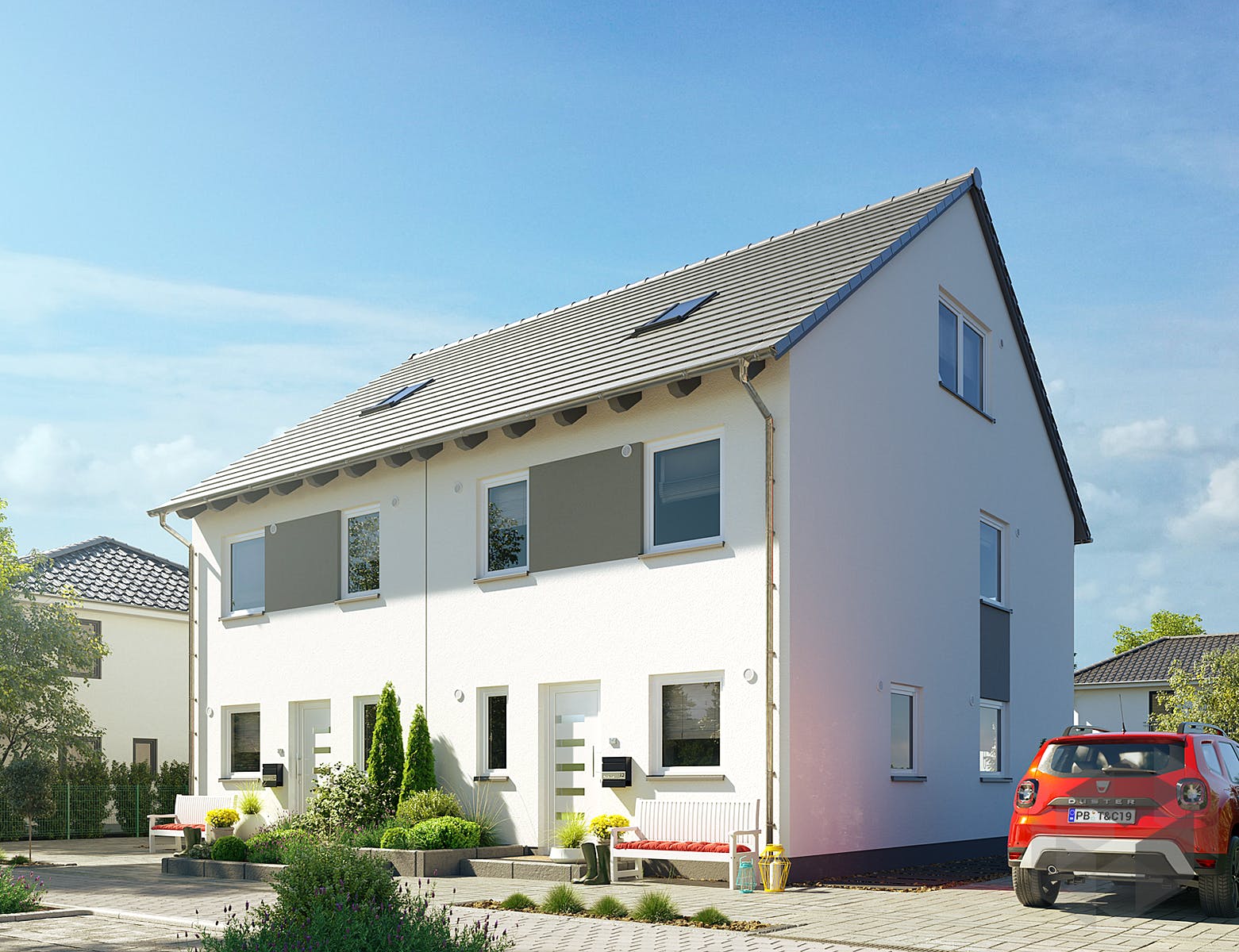 Doppelhaus DH Mainz 128 von Town & Country Haus Deutschland | Fertighaus.de