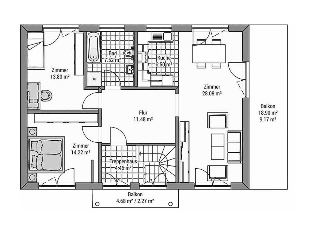Zweifamilienhaus R_163 von VARIODOMO Bausysteme