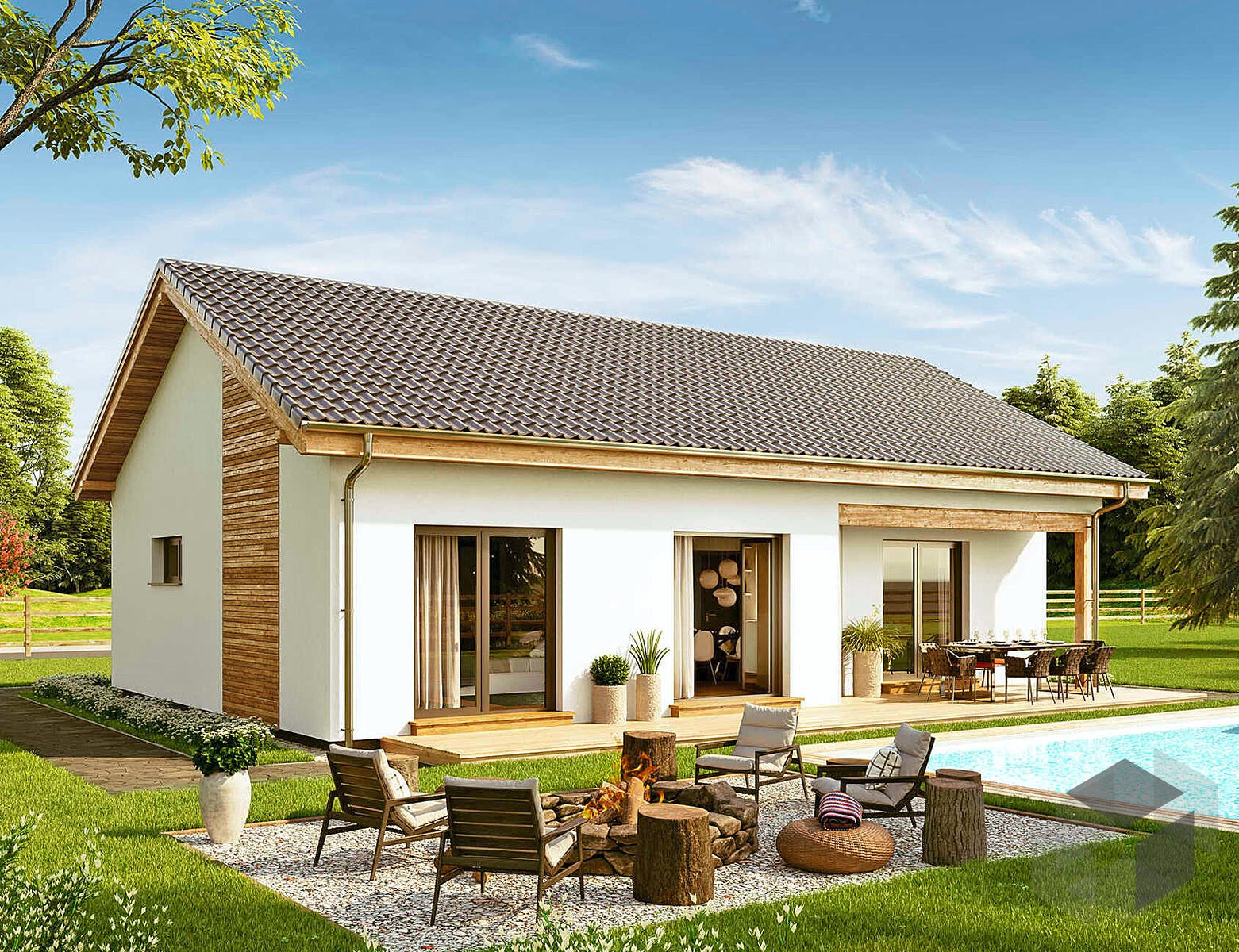 Einfamilienhaus Bungalow Compact Small von Vario-Haus - Österreich ...